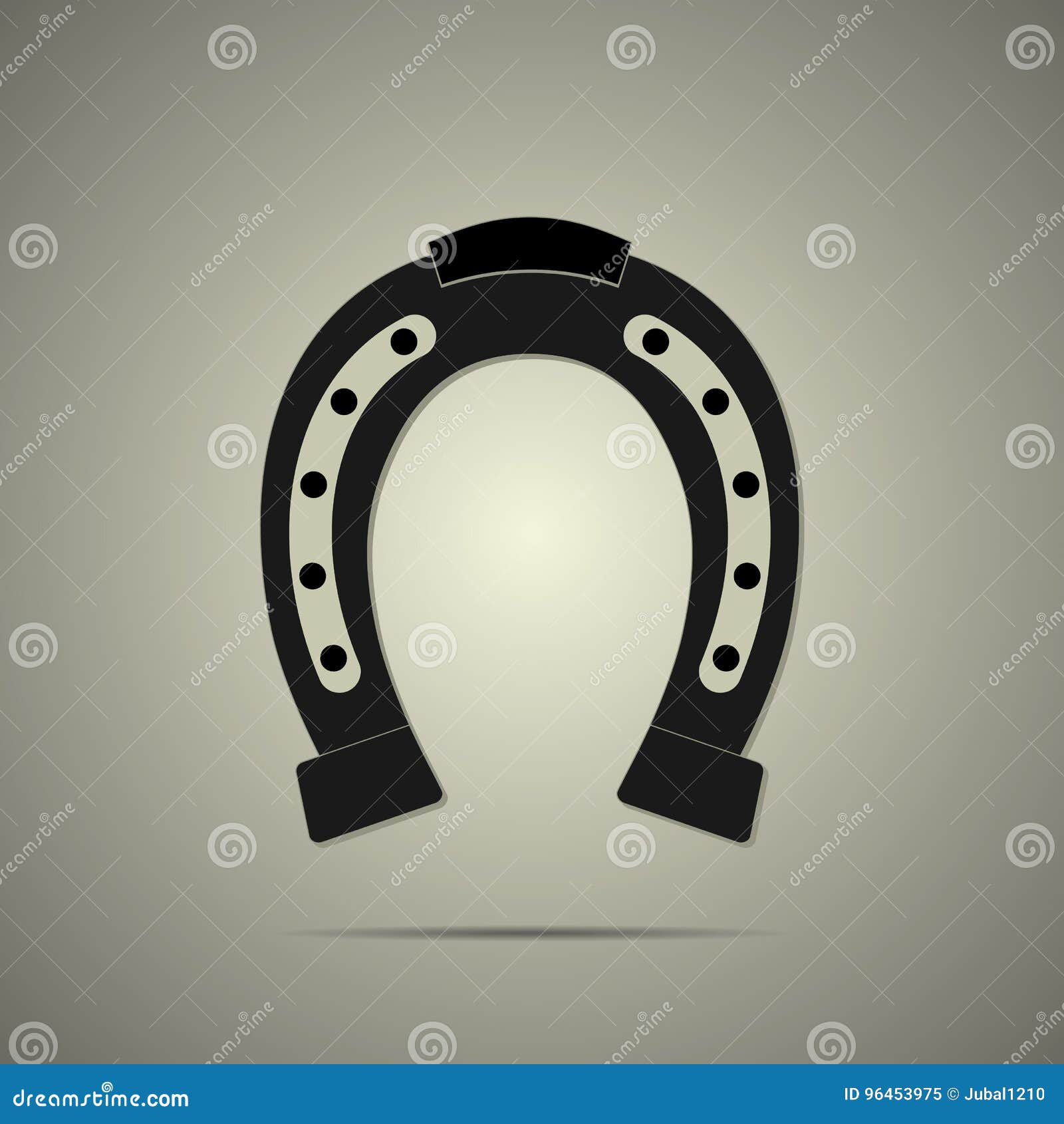 Horseshoe Icon, Good Luck Symbol Cartoon Vector | CartoonDealer.com ...