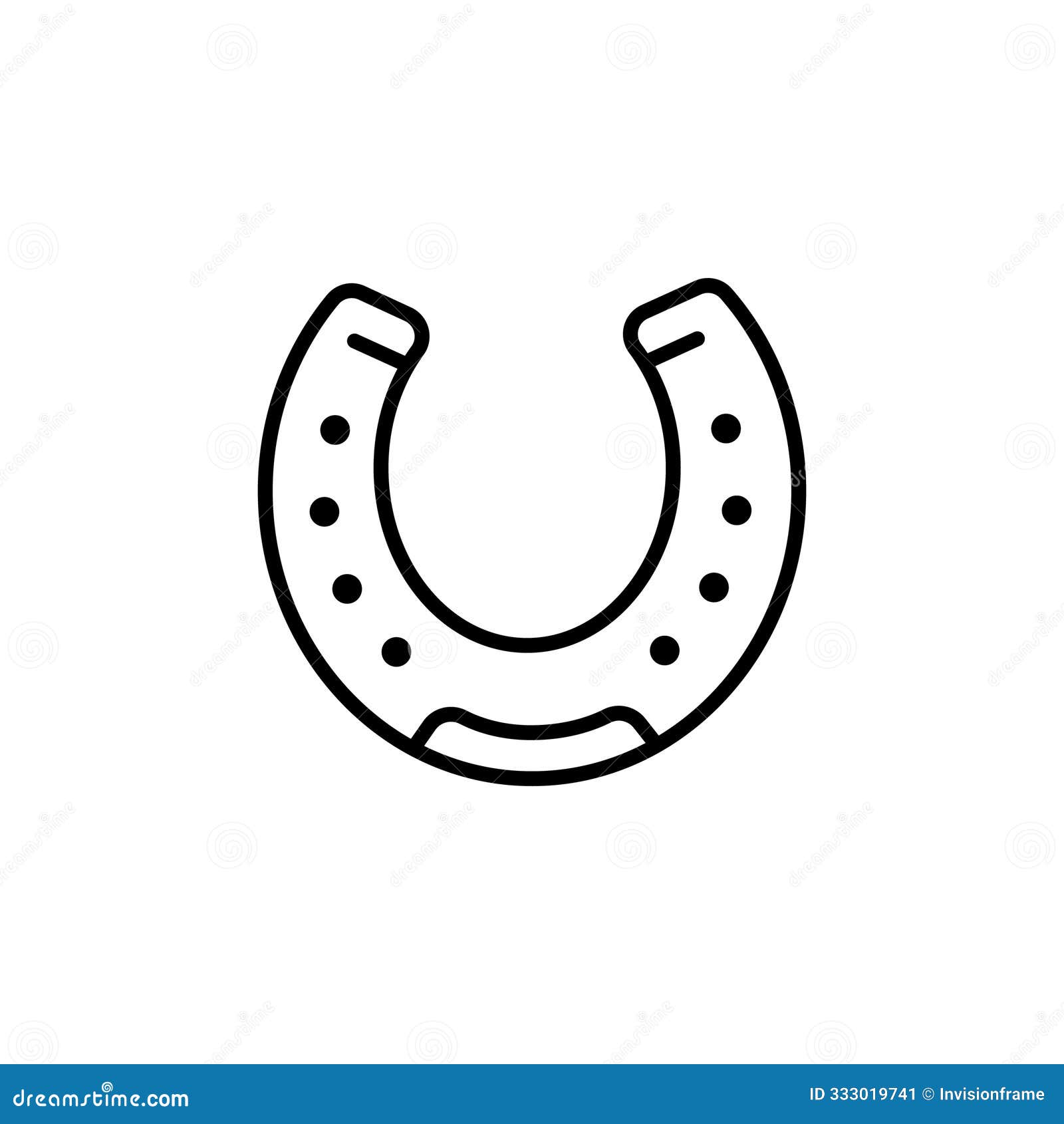 Horseshoe Icon. Flat Vector Illustration Isolated On White ...