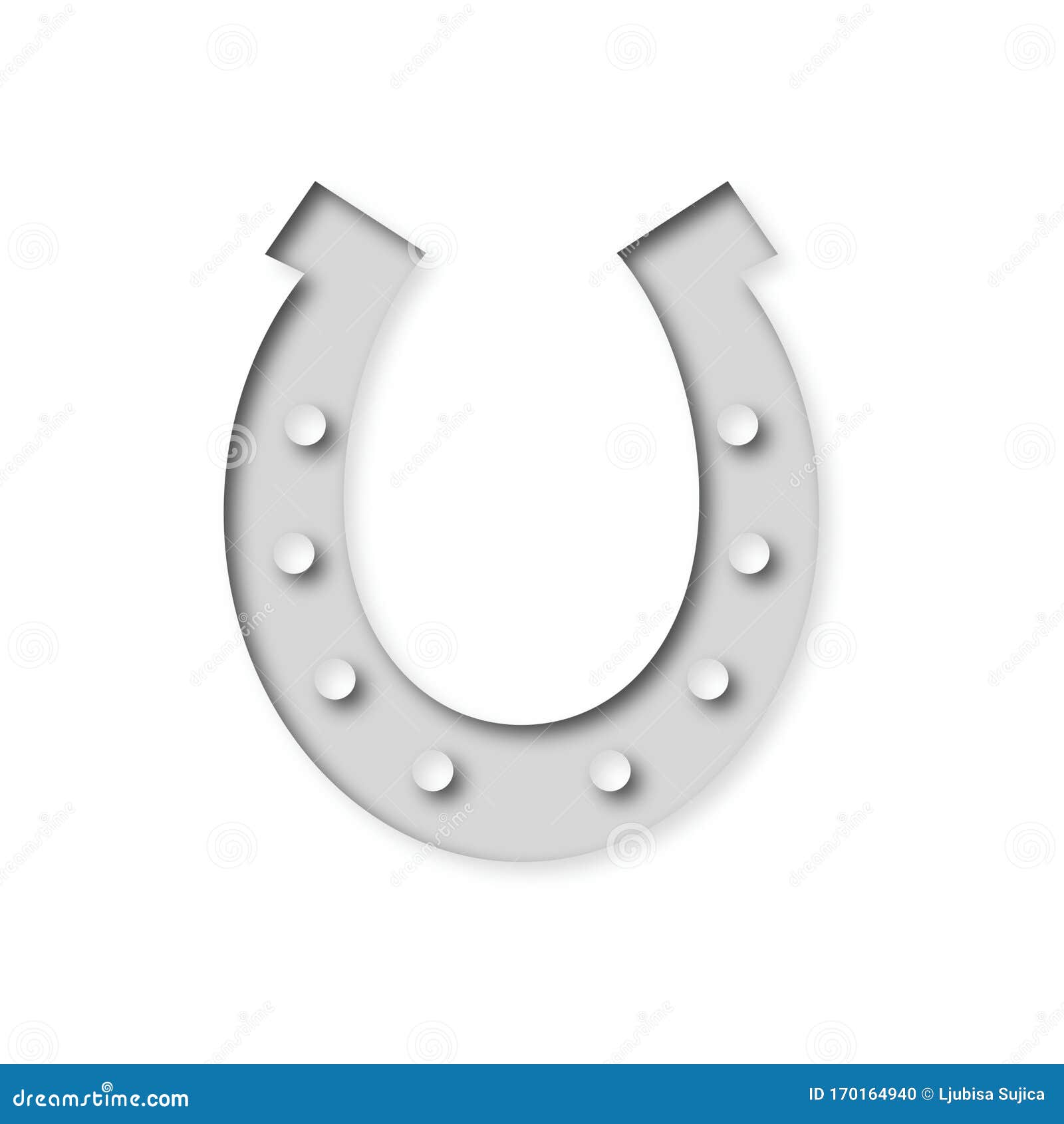 Horseshoe Icon Vector Sign And Symbol Isolated On White Background ...