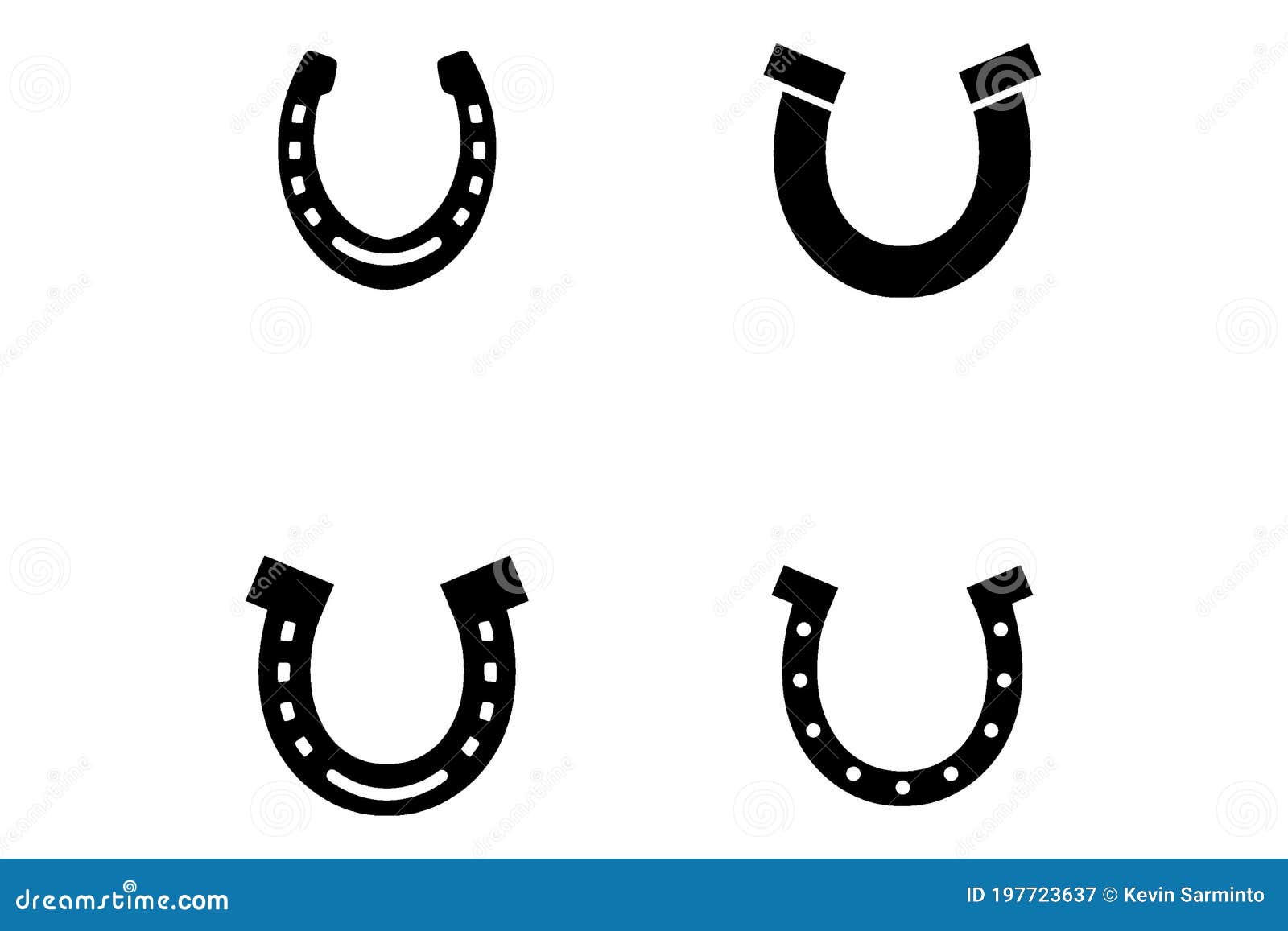 Horseshoe logo vector stock vector. Illustration of farm - 197723637