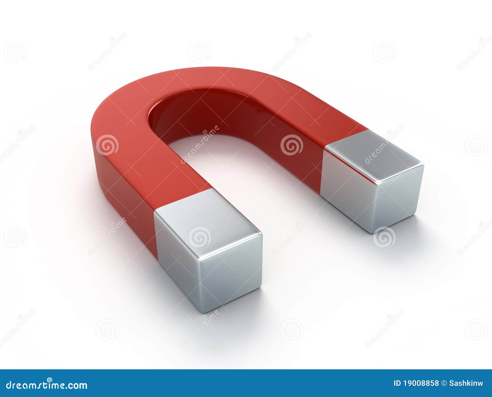 Horseshoe Magnet With Lightning Flash Outline Icon. Symbol Of Magnetic ...