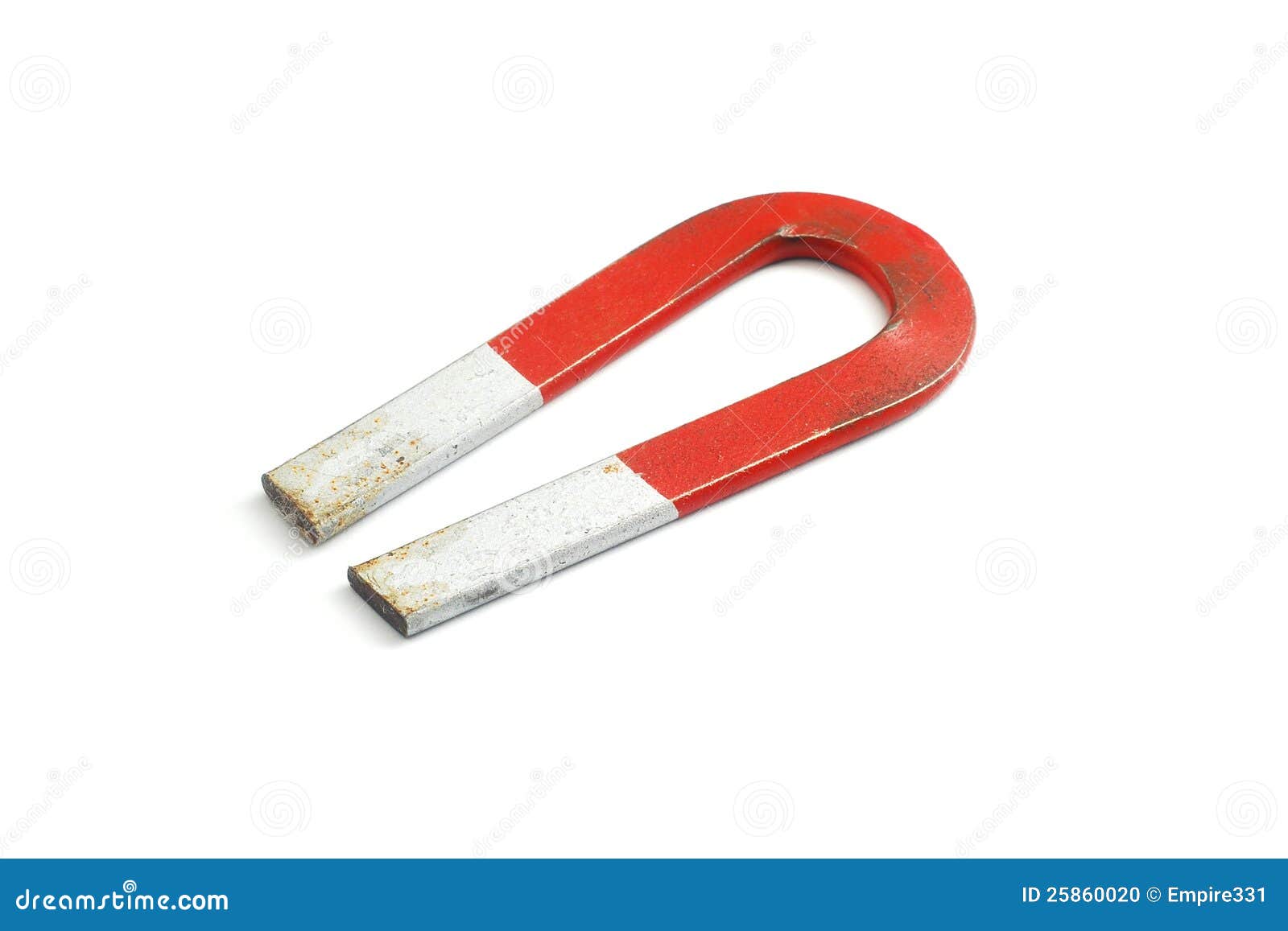 Horseshoe magnet stock photo. Image of poles, metal, positive - 25860020