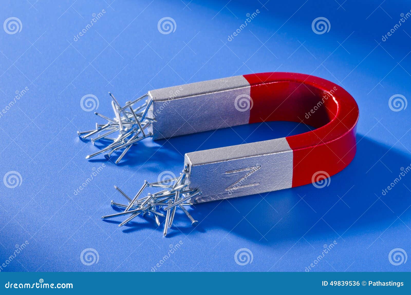 Horseshoe magnet stock photo. Image of science, holding - 49839536
