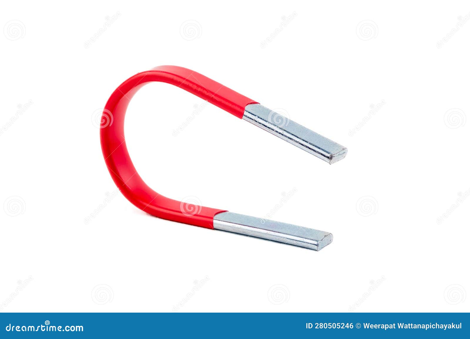 A horseshoe magnet stock photo. Image of equipment, magnetic - 280505246