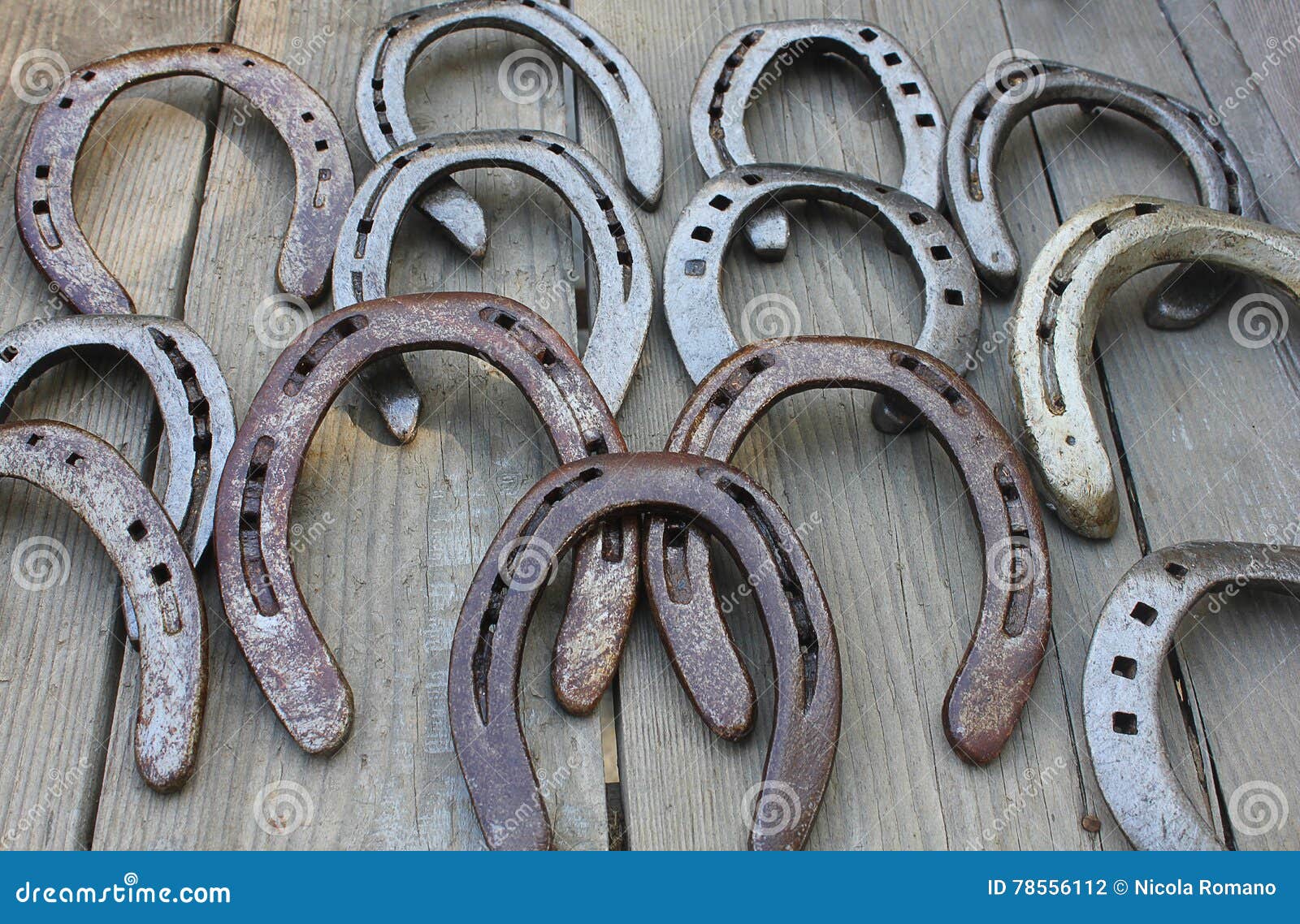 Horseshoes of Different Types Stock Photo - Image of luck, foot: 78556112