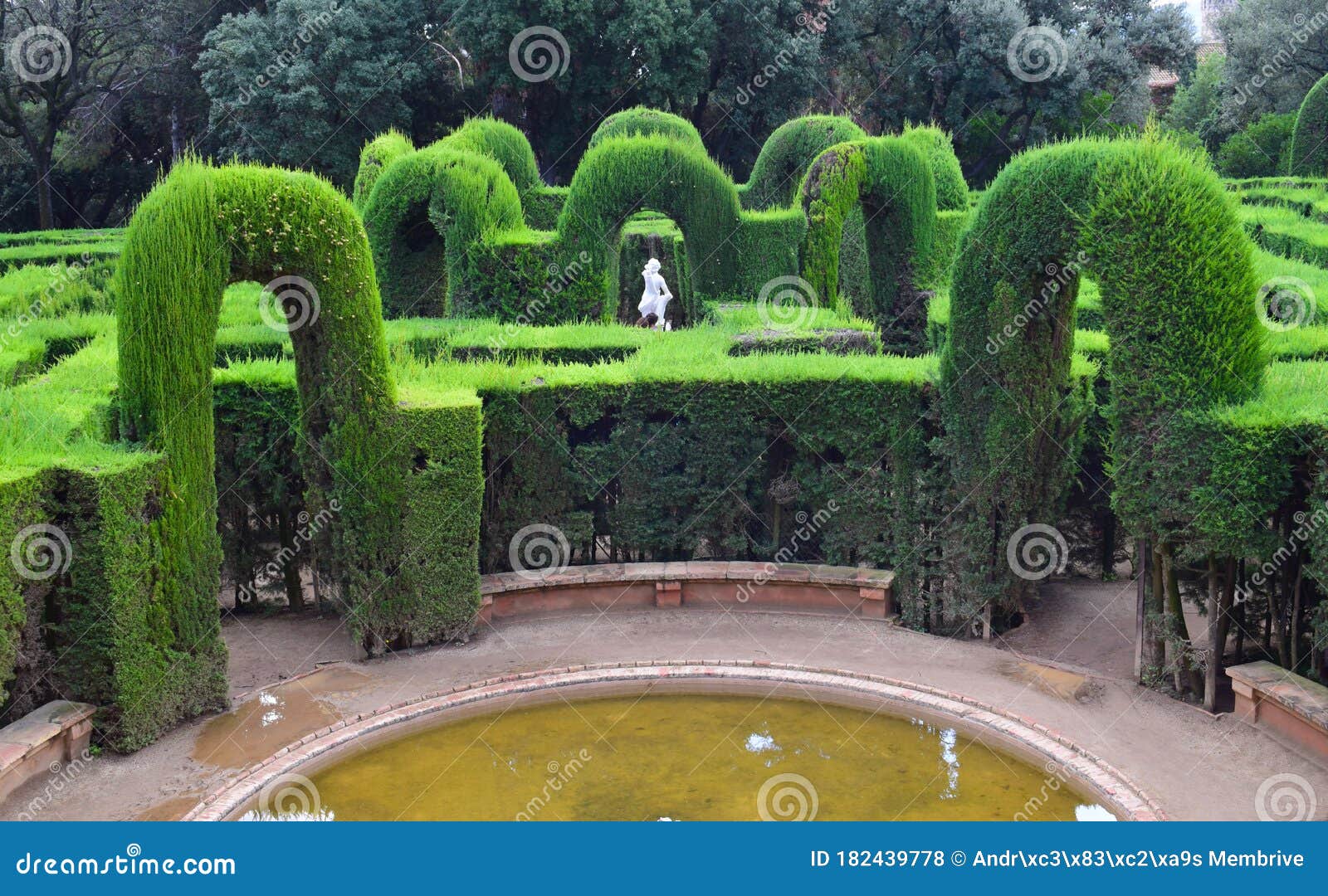 Horta Labyrinth Park in Barcelona Stock Photo - Image of spain ...