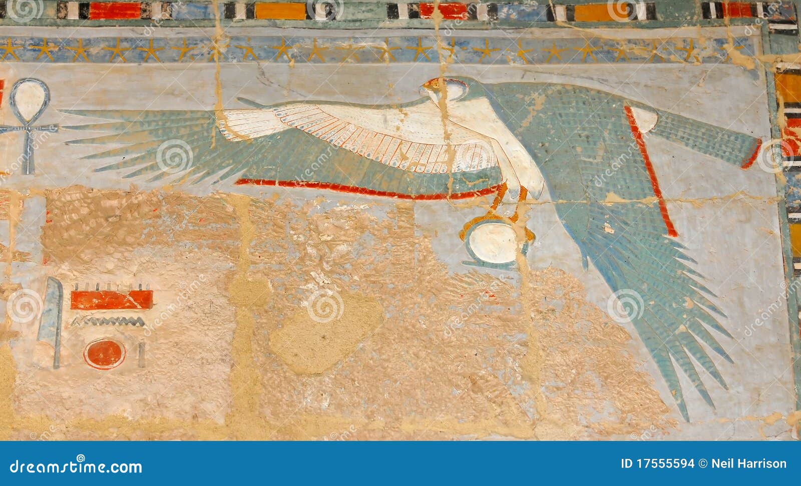 Eye Of Horus Symbol Old Paper Papyrus With Ra Sun Rays Stock Image ...