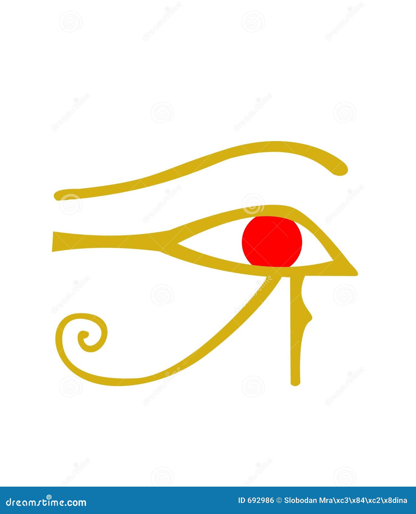 Horus stock illustration. Illustration of africa, iron - 692986