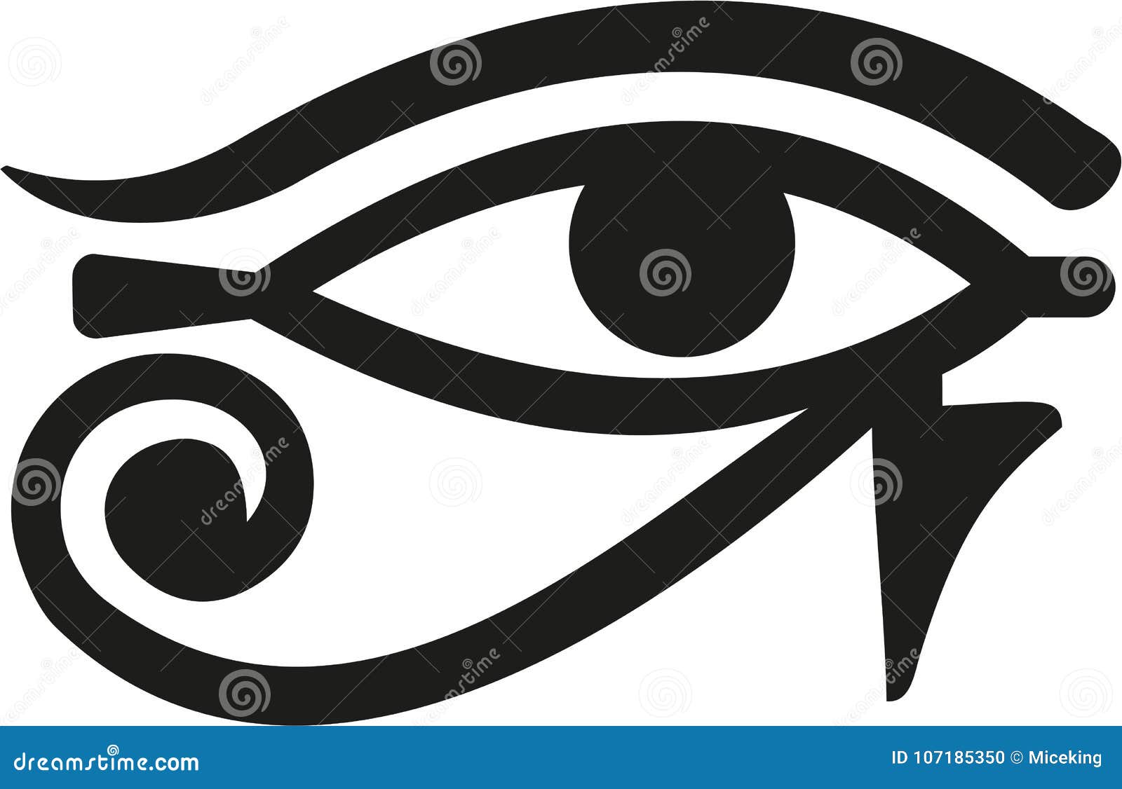 Horus Eye Egypt Vector Illustration | CartoonDealer.com #107185350