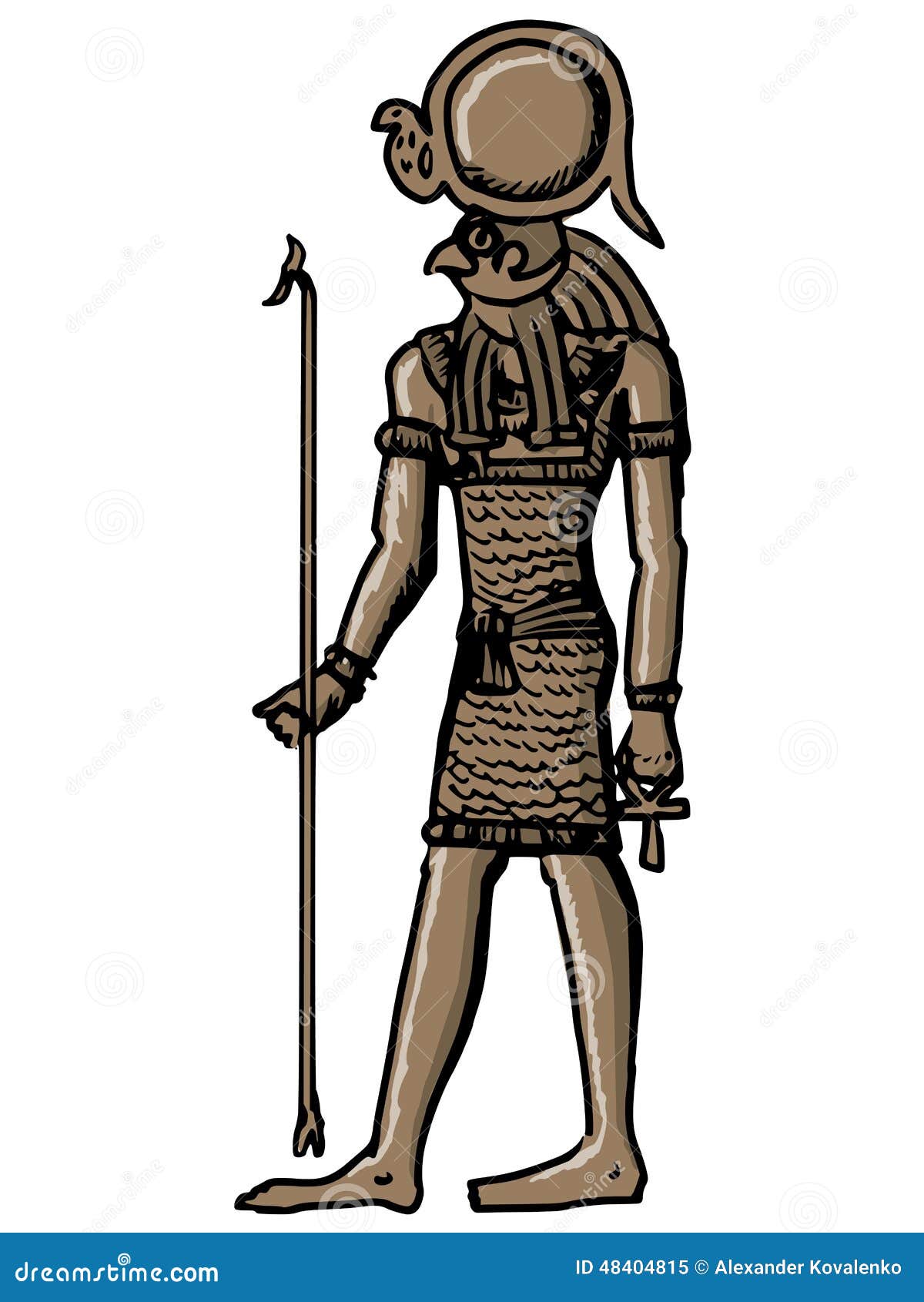 Horus, God of Ancient Egypt Stock Vector - Illustration of sign, horus ...