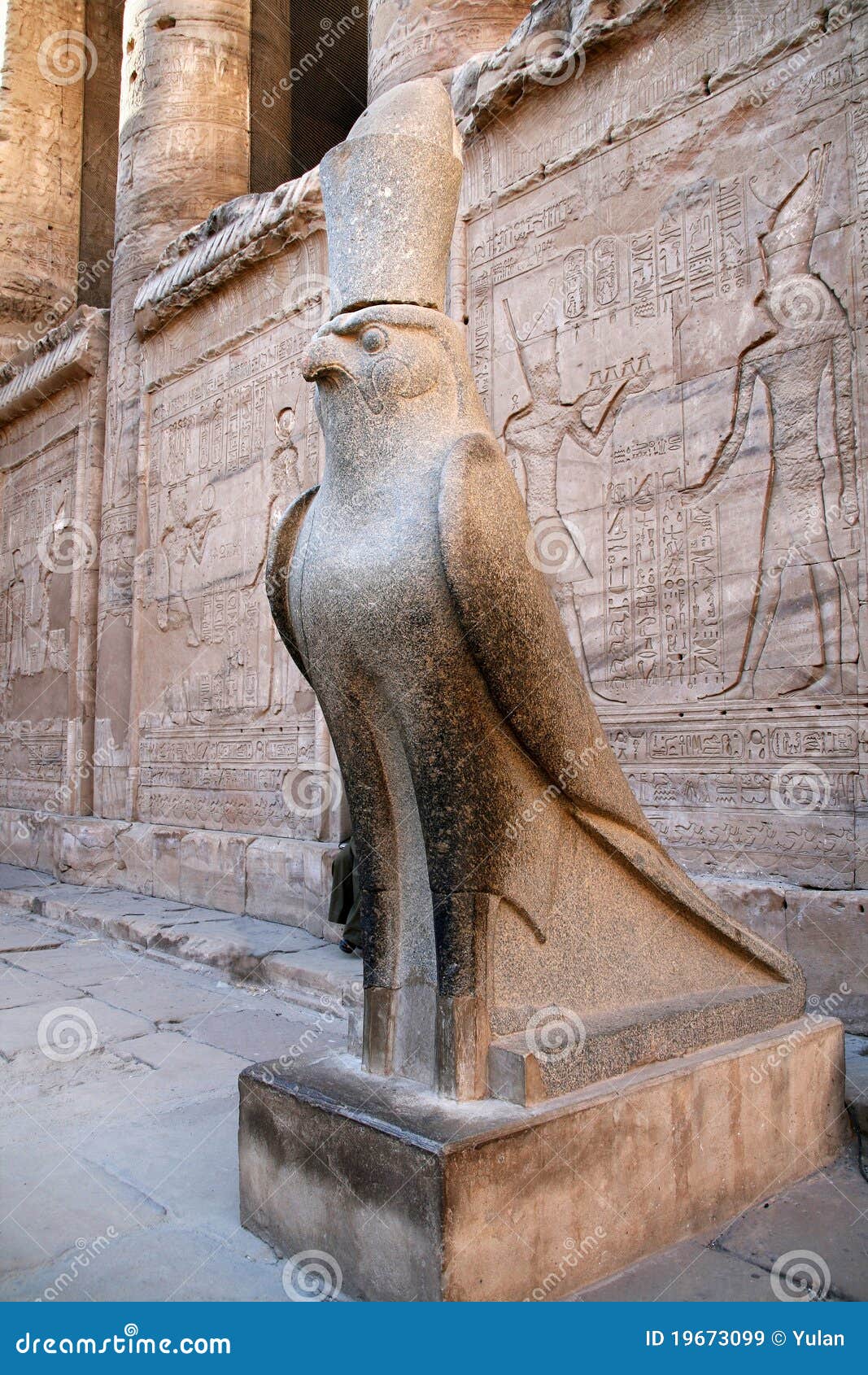 Horus Statue stock image. Image of egyptian, ptolemy - 19673099