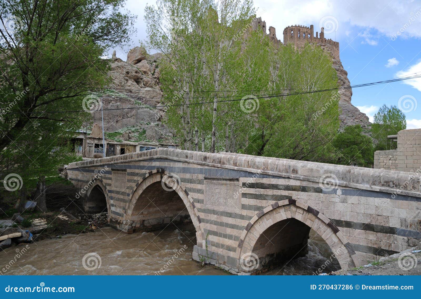 Hosap Bridge in Van stock photo. Image of waterway, water - 270437286