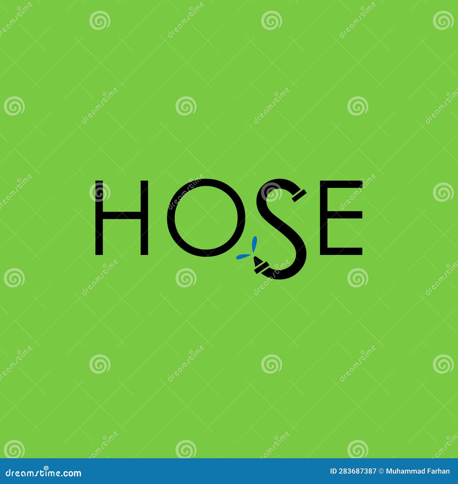 Hose Wordmark Logo Graphic Design Stock Vector - Illustration of ...