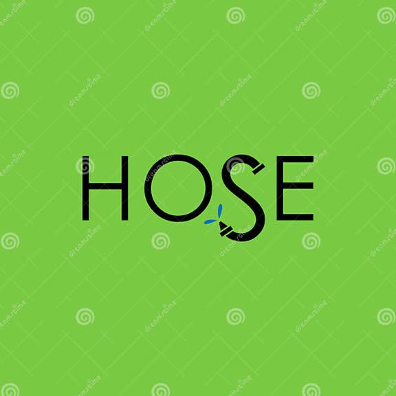 Hose Wordmark Logo Graphic Design Stock Vector - Illustration of ...