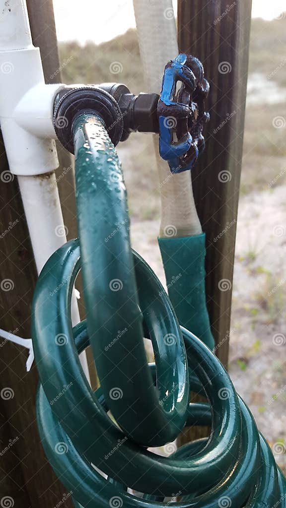 Hose Spout stock photo. Image of spout, rain, curled - 61536294