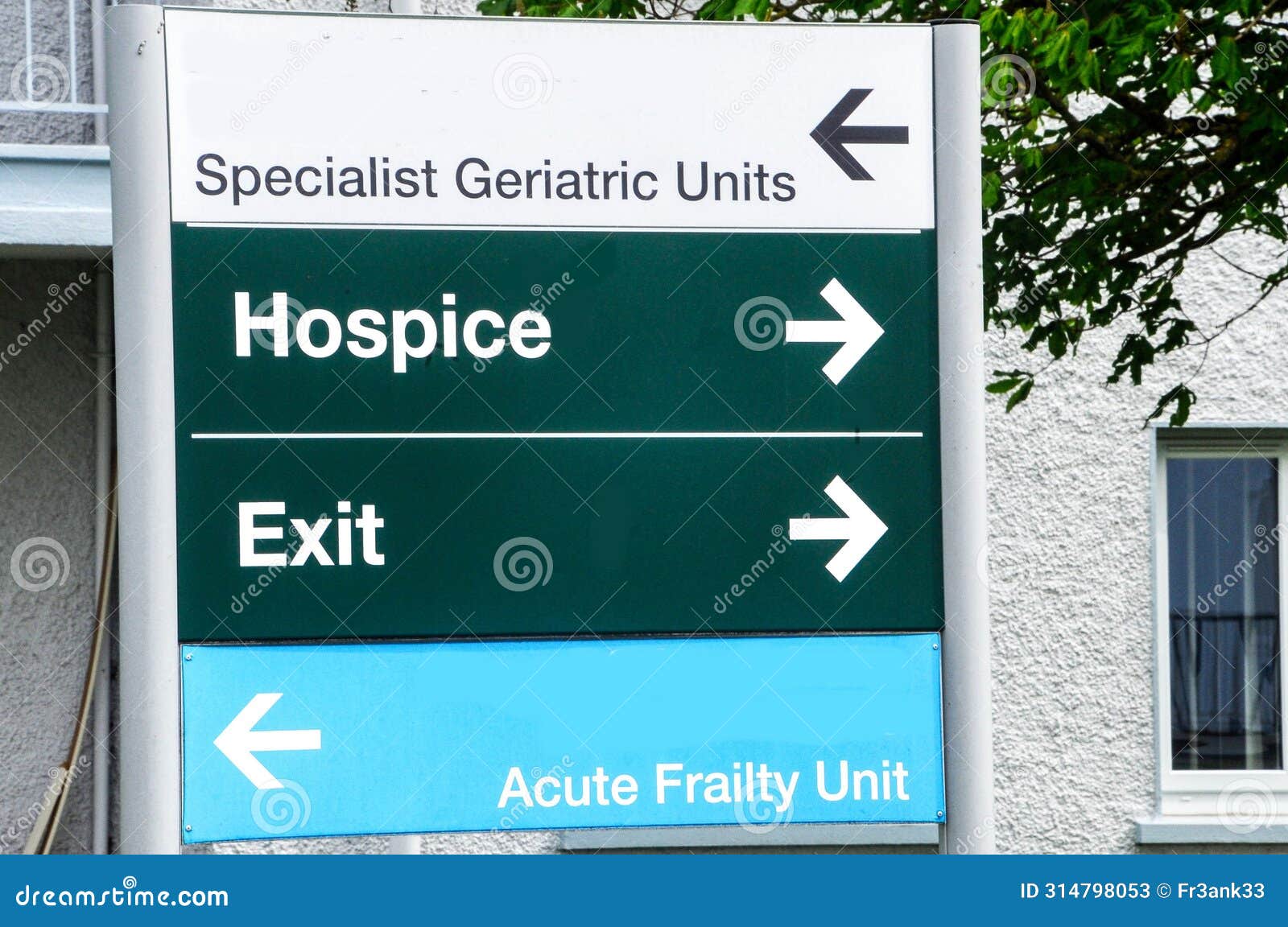 Hospice stock image. Image of sign, seniors, building - 314798053