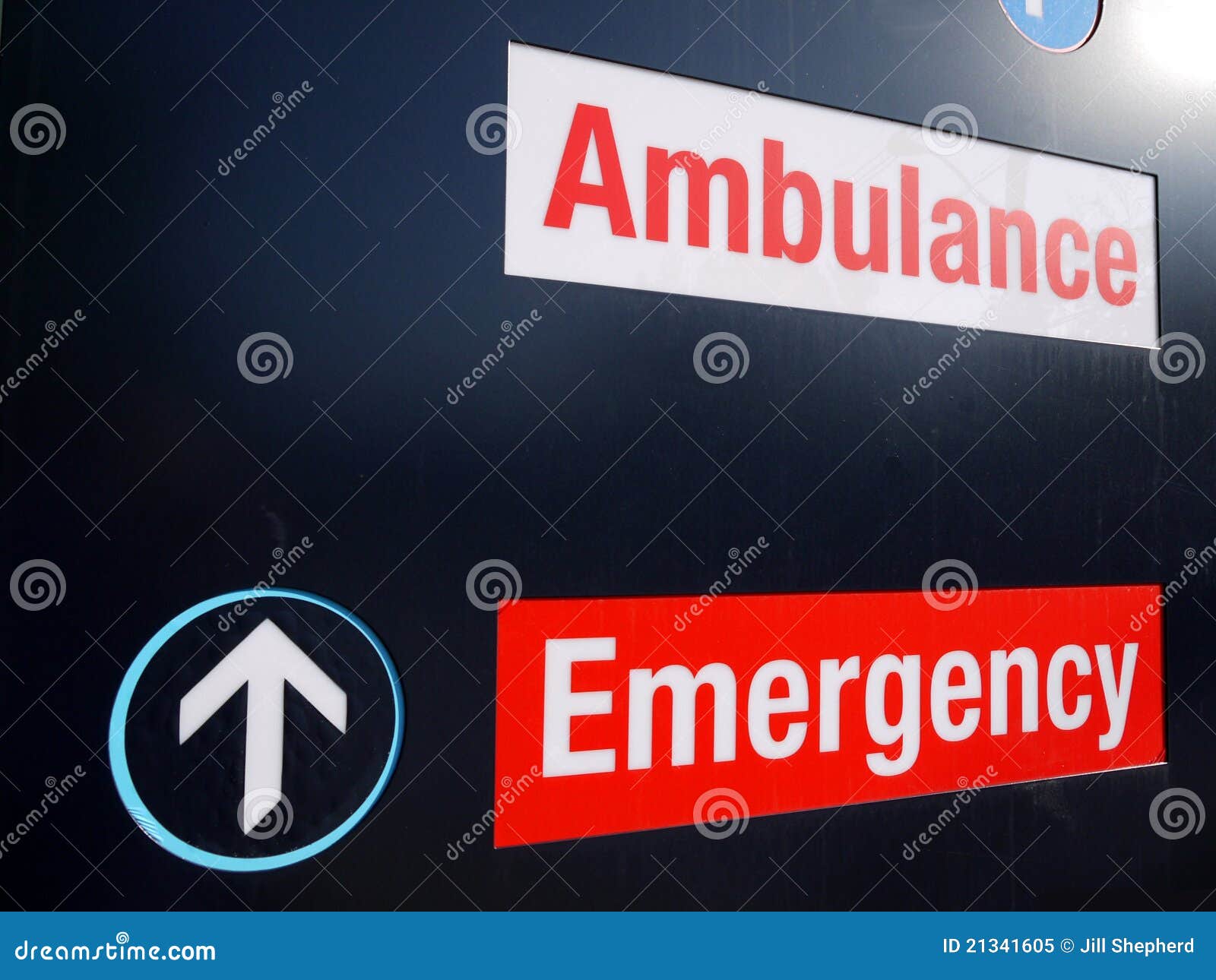 Hospital: Ambulance Emergency Sign Stock Image - Image of medical ...