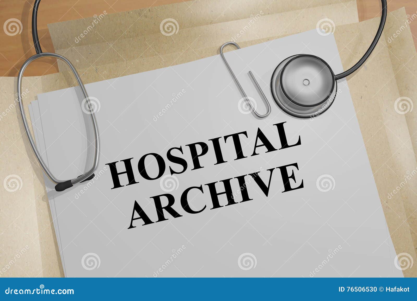 Hospital Archive - Medical Concept Stock Illustration - Illustration of ...