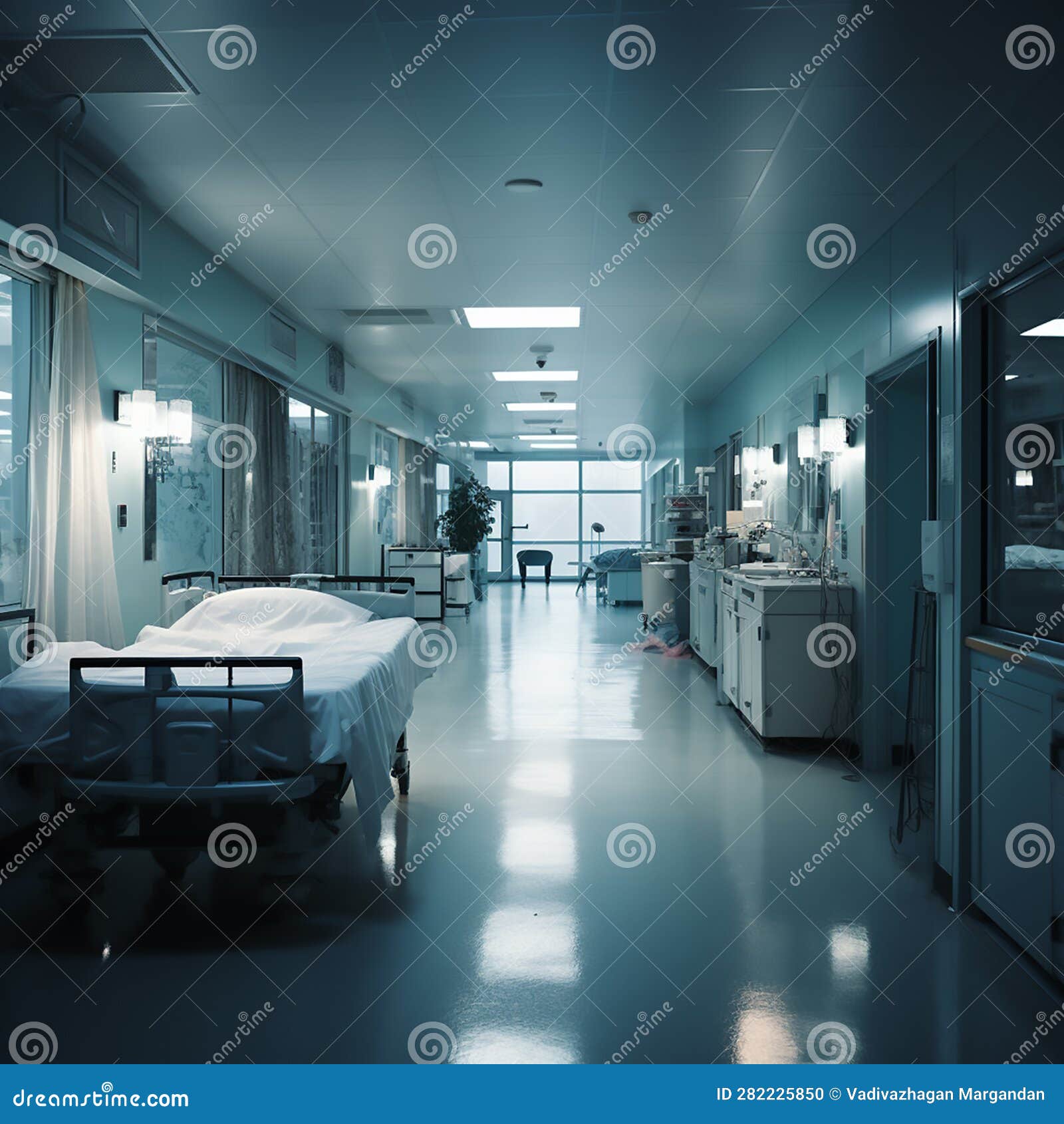 Hospital background stock illustration. Illustration of modern - 282225850