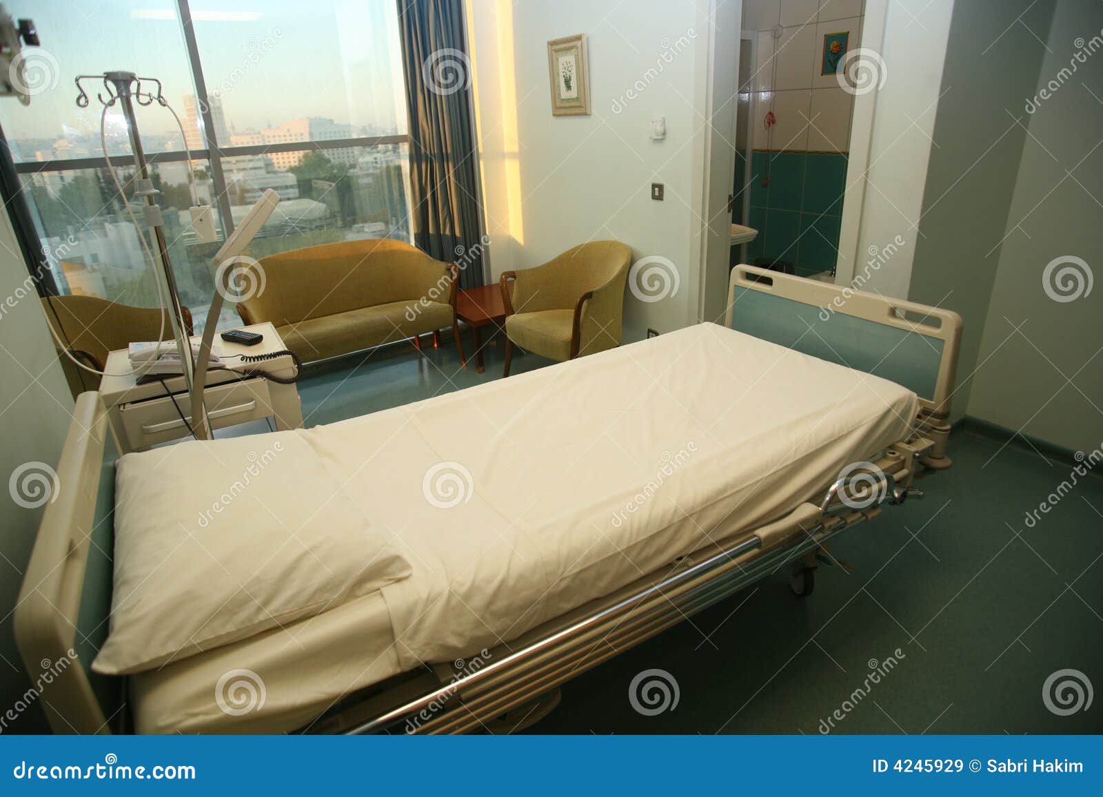Hospital bed bedroom stock image. Image of empty, curtains - 4245929