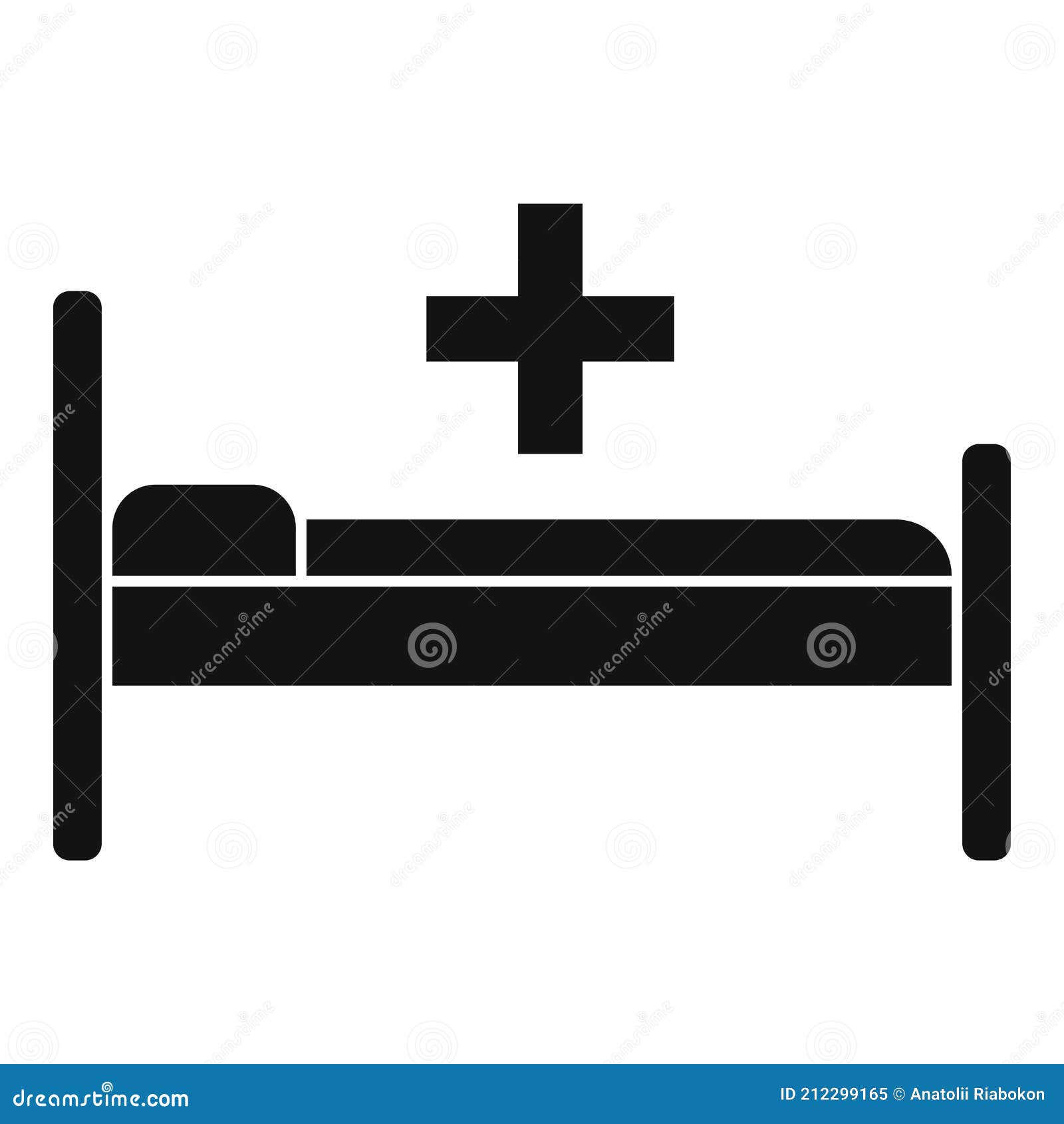 Hospital Bed Icon, Simple Style Stock Vector - Illustration of graphic ...