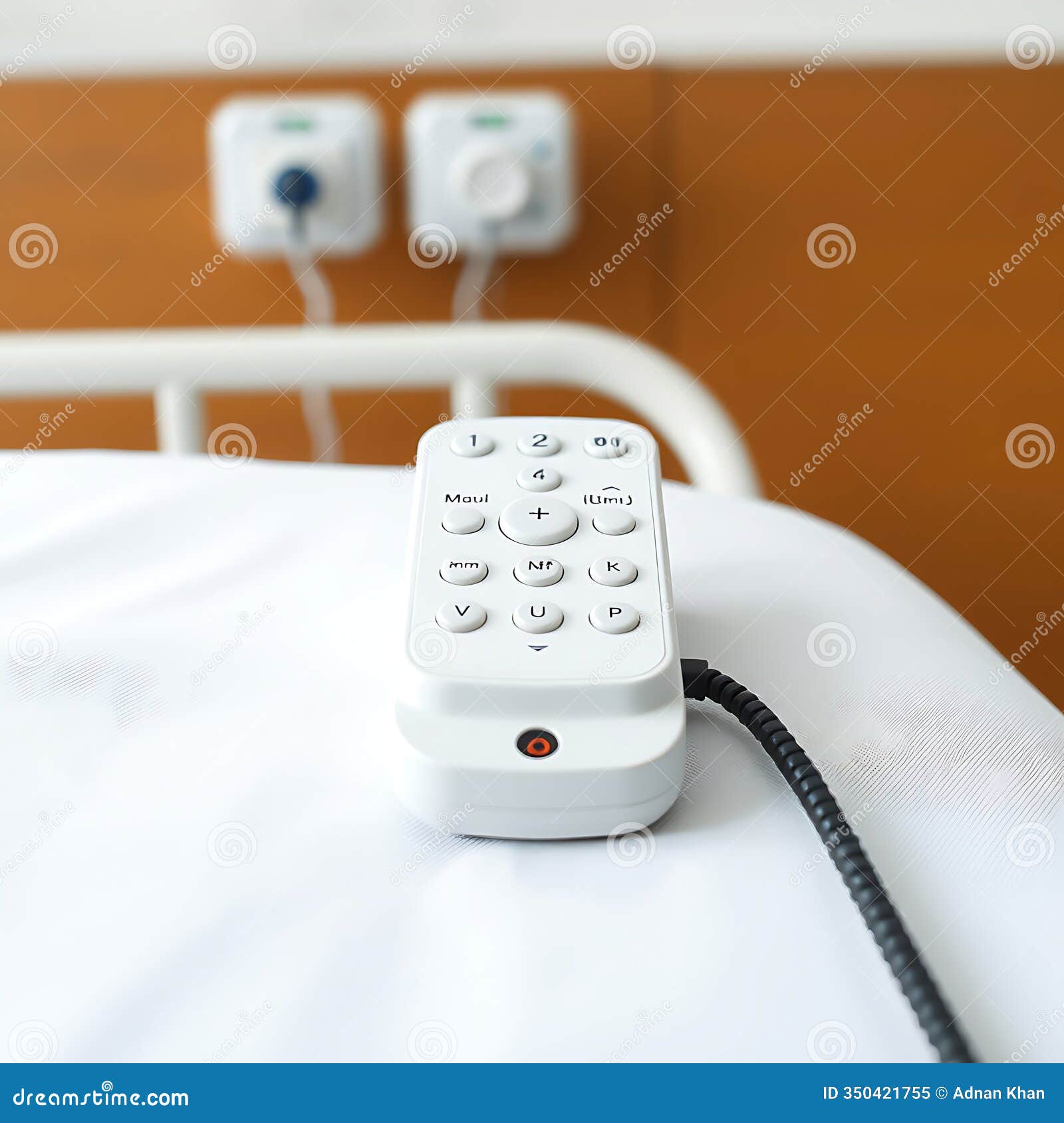 A Hospital Bed Remote Control with Buttons for Position Adjustments ...