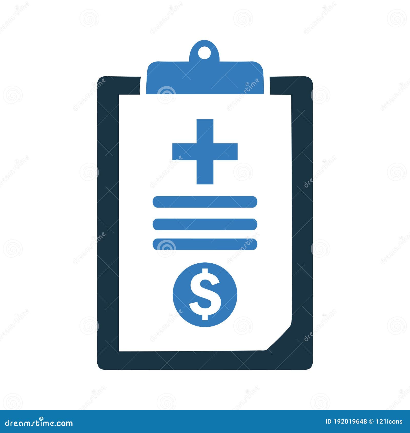 Hospital Bill Icon / Vector Graphics Stock Vector - Illustration of ...