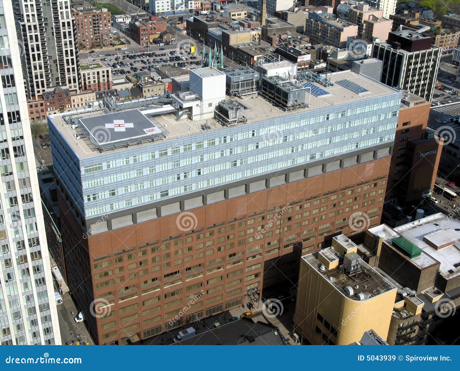 Hospital building stock image. Image of skyline, modern - 5043939