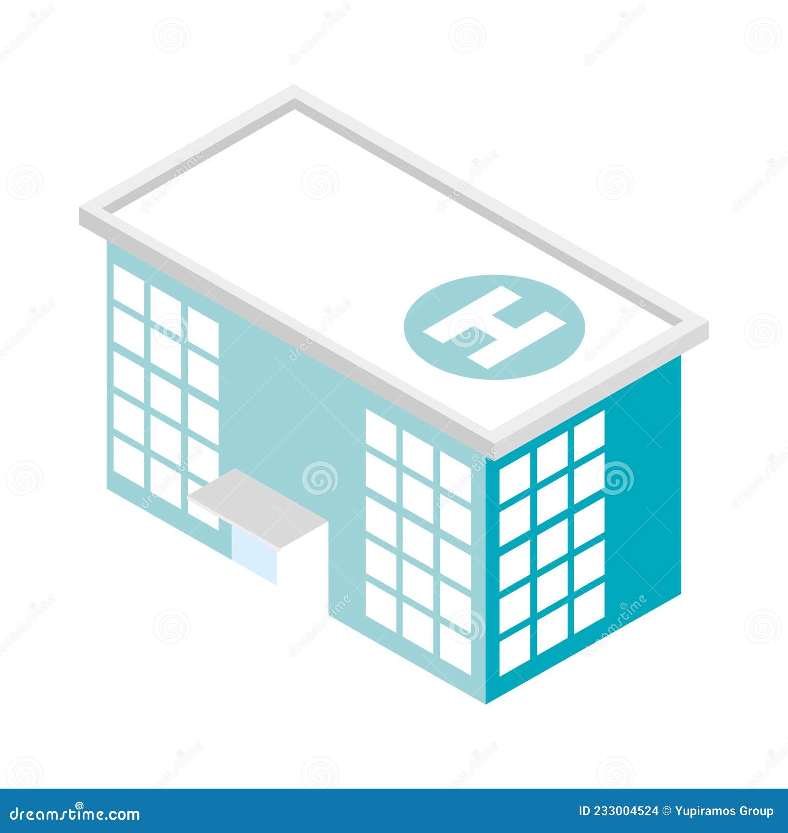 Hospital building icon stock vector. Illustration of building - 233004524