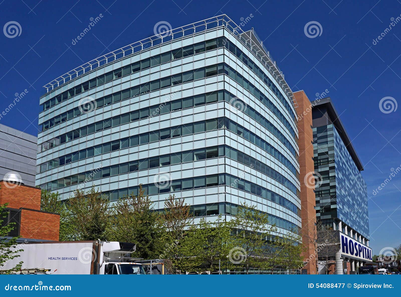 Hospital building stock image. Image of complex, hospital - 54088477