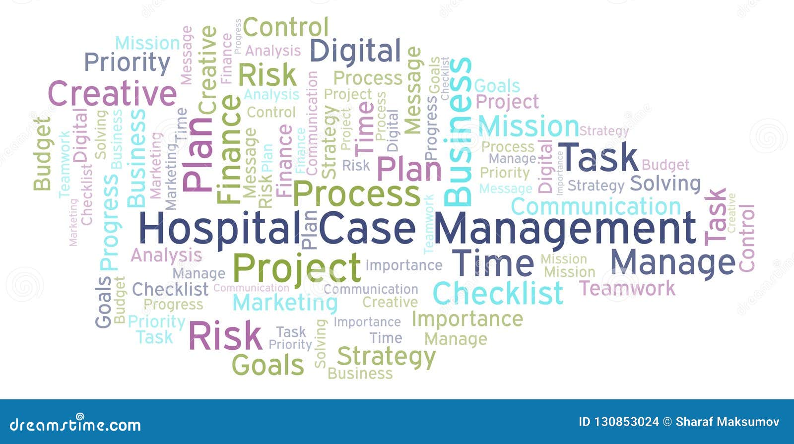 Hospital Case Management Word Cloud, Made with Text only. Stock ...