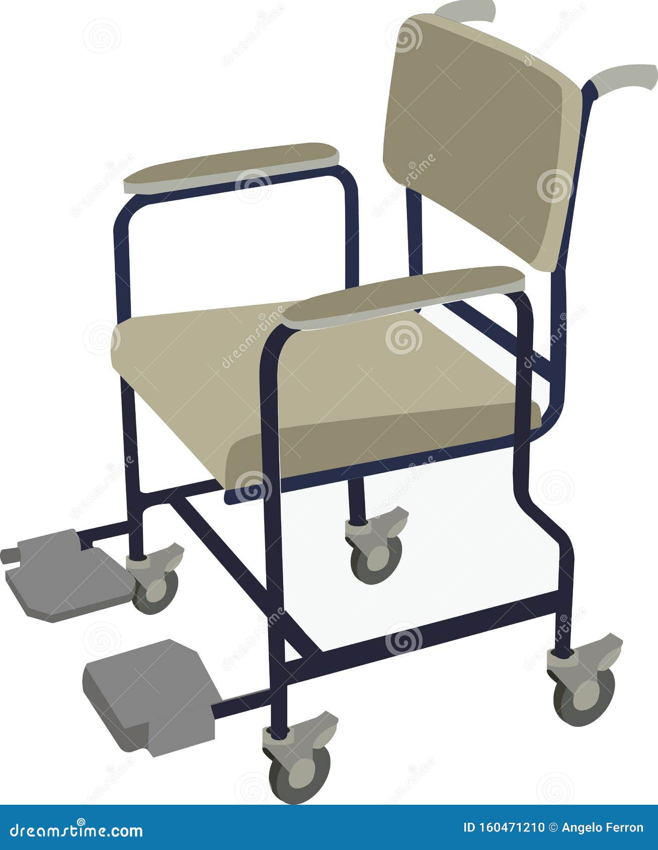 Hospital Chair for an Infirm Patient Stock Vector - Illustration of ...
