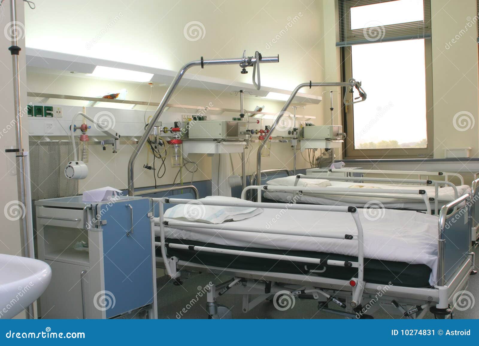 Hospital Chamber with Cardiology Equipment Stock Image - Image of ...