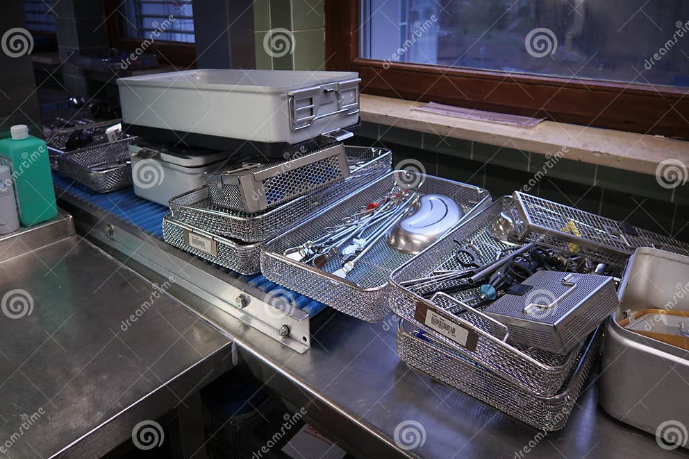 In a Hospital, the Cleaned Surgical Instruments are Reprocessed Stock ...