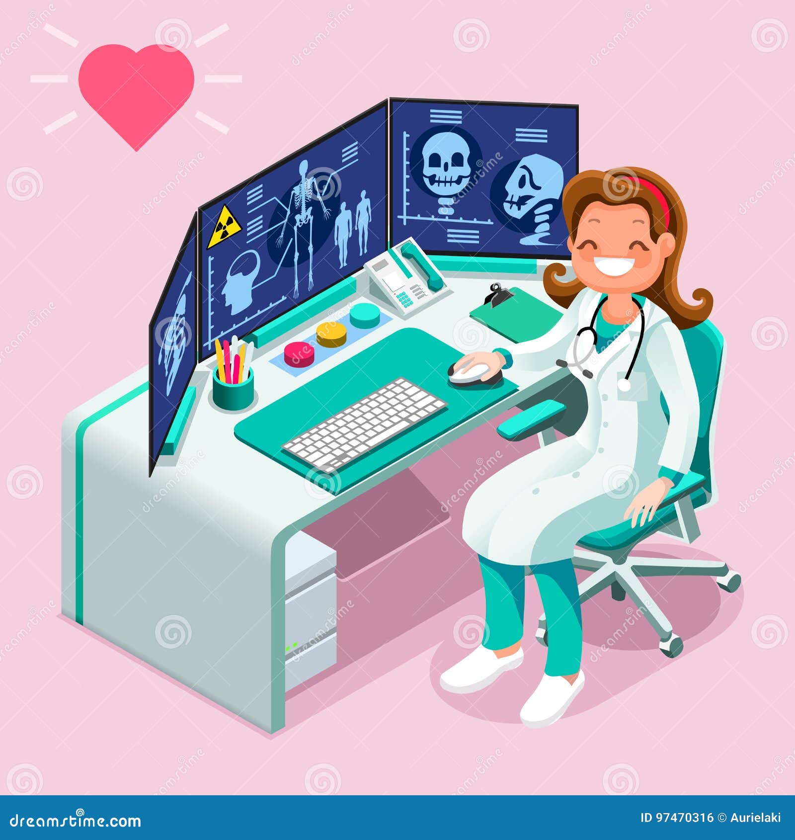 Hospital Computer Healthcare Data Isometric People Cartoon Stock Vector ... Hospital Computer Healthcare Data Isometric People Cartoon Stock Vector ...