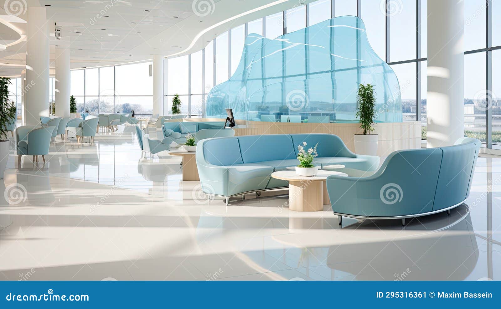 Hospital Corridor, Polyclinic Reception Royalty-Free Stock Photo ...