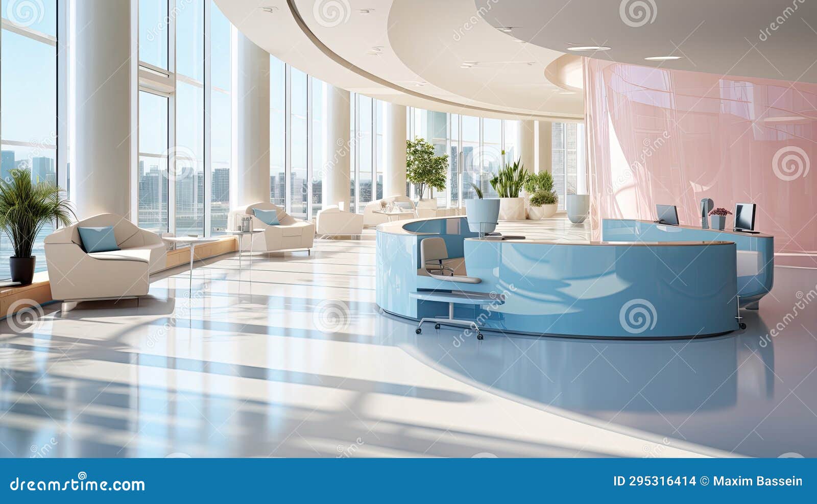 Hospital Corridor, Polyclinic Reception Stock Photography ...