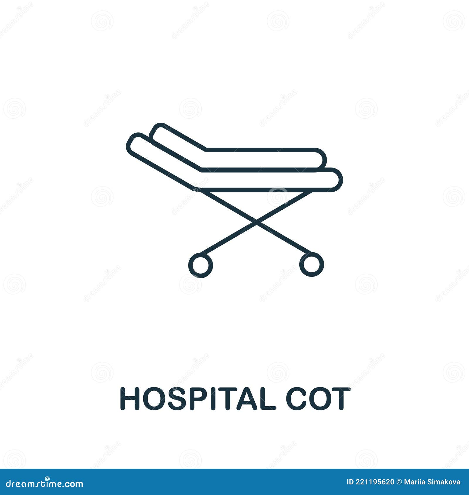 Hospital Cot Line Icon. Thin Style Element from Medicine Icons ... Hospital Cot Line Icon. Thin Style Element from Medicine Icons ...
