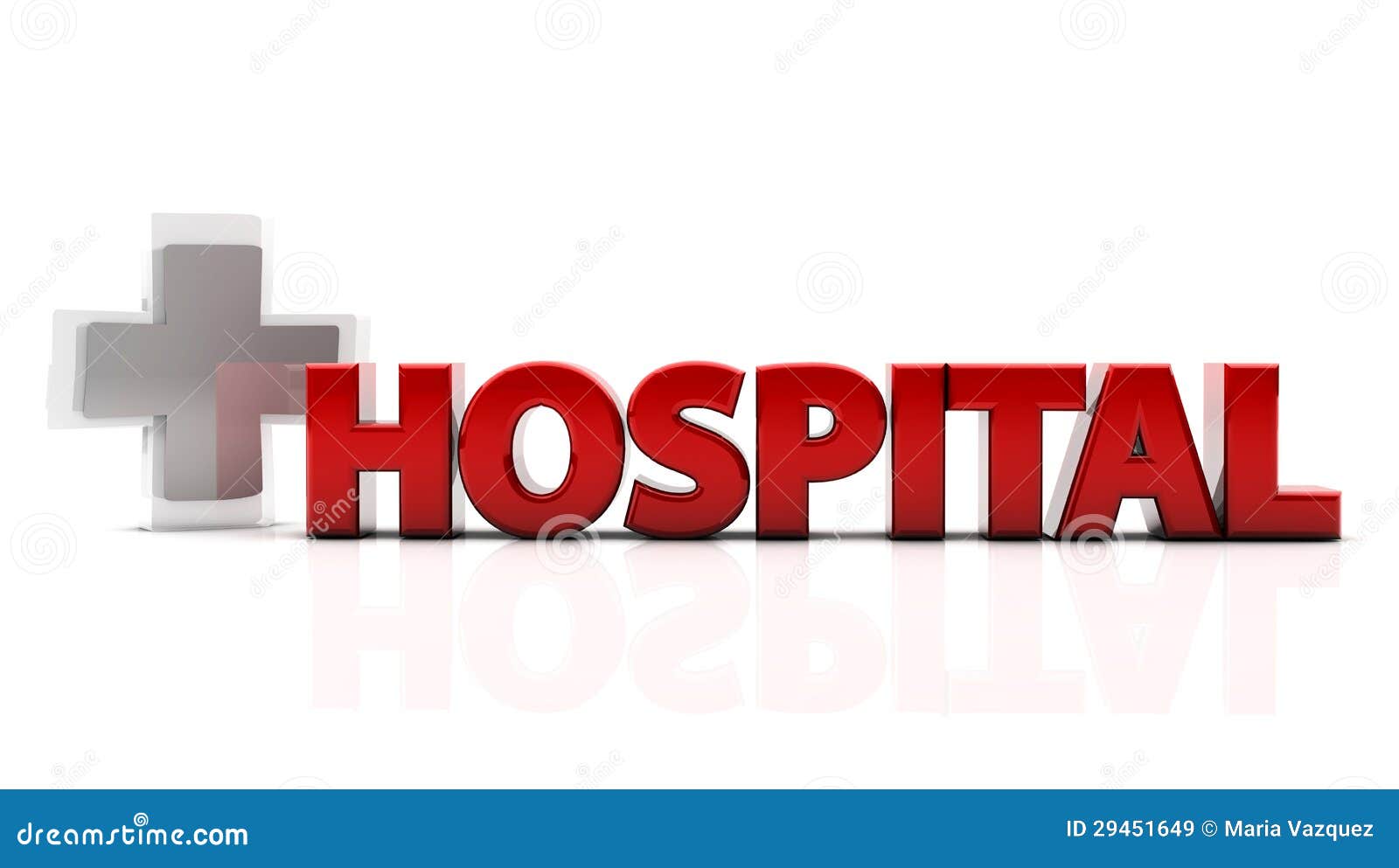 Hospital 3d Imágenes de archivo libres de regalías - Imagen: 29451649