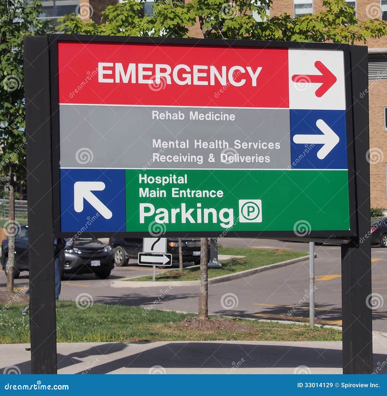 Hospital direction sign stock image. Image of direction - 33014129