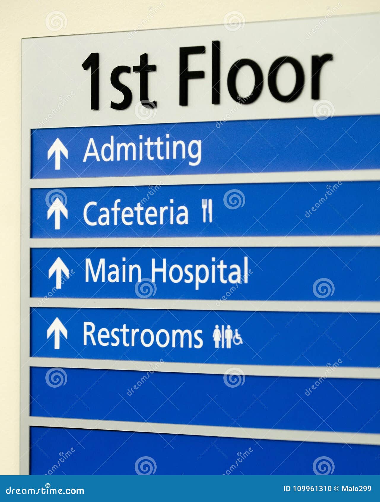 Hospital Directory on Wall of First Floor Stock Photo - Image of clinic ...