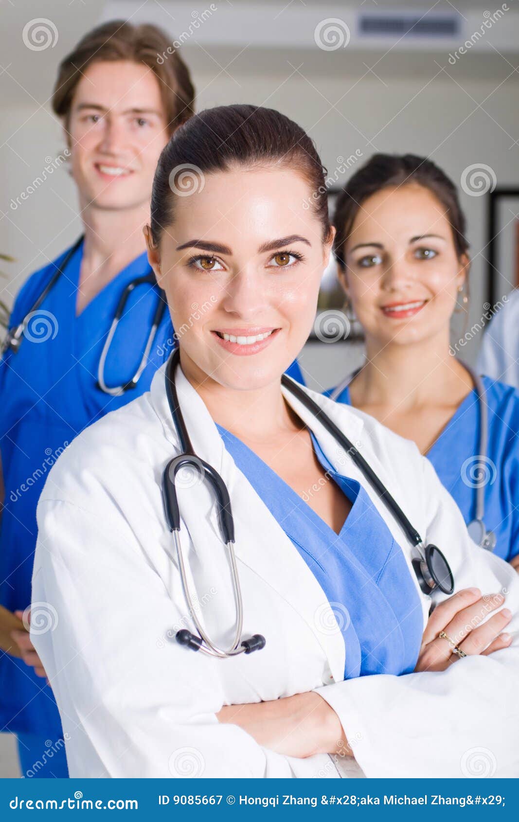 Hospital doctors stock image. Image of colleague, hallway - 9085667