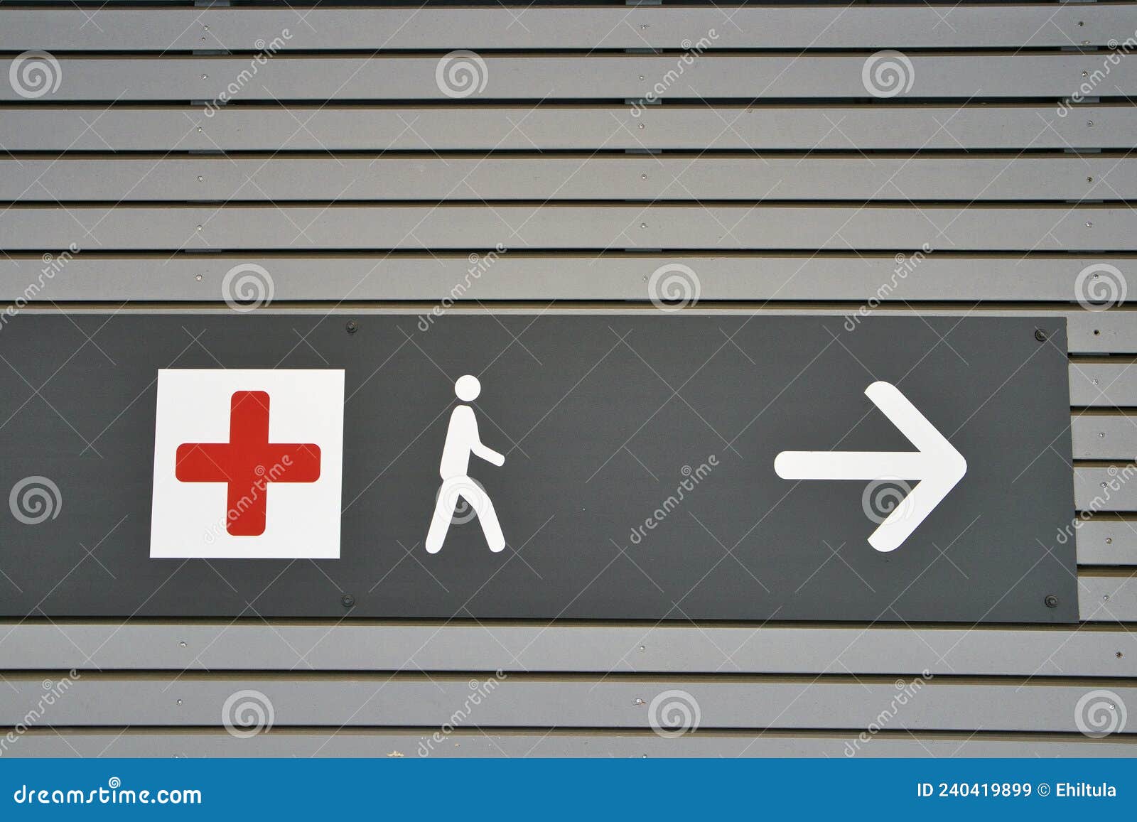 Hospital Entrance Direction Sign Editorial Stock Image - Image of ...