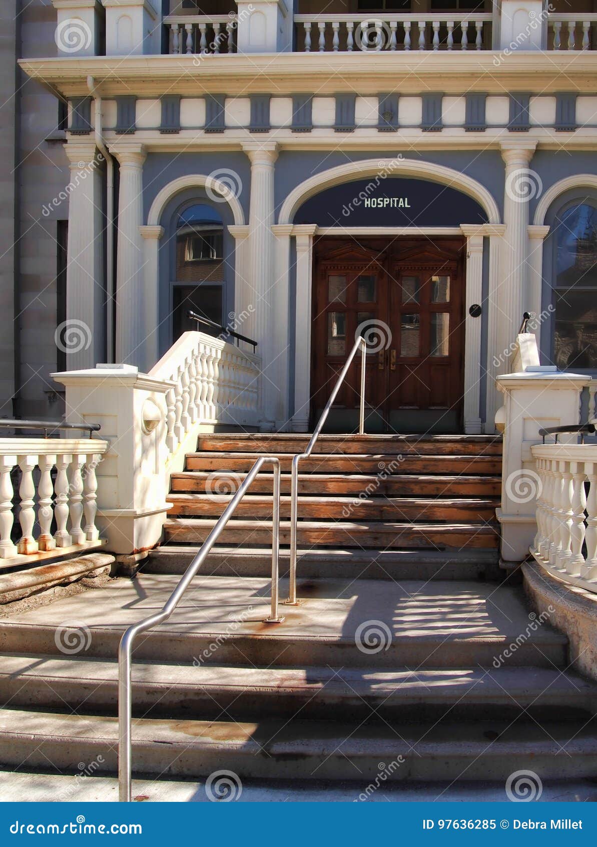 Hospital entrance stock image. Image of exterior, healthcare - 97636285