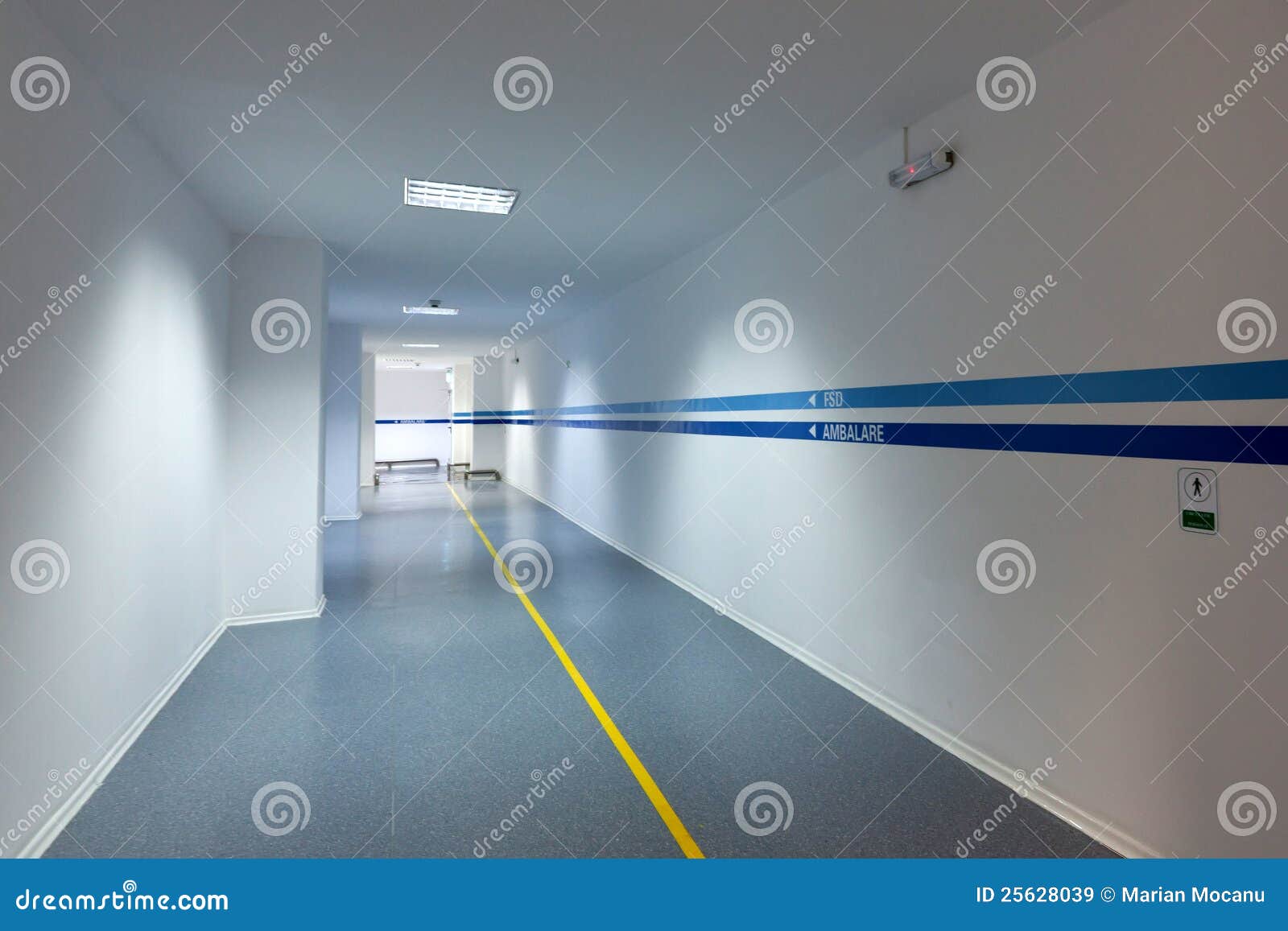 Hospital hall stock image. Image of interior, facility - 25628039