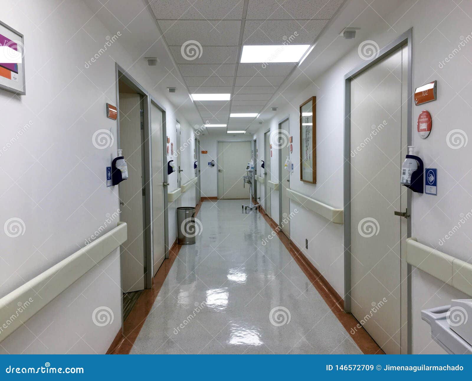 Hospital hall at a clinic stock image. Image of medical - 146572709