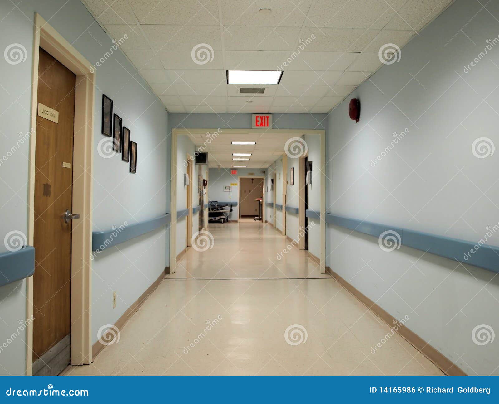 Hospital Interior Hallway