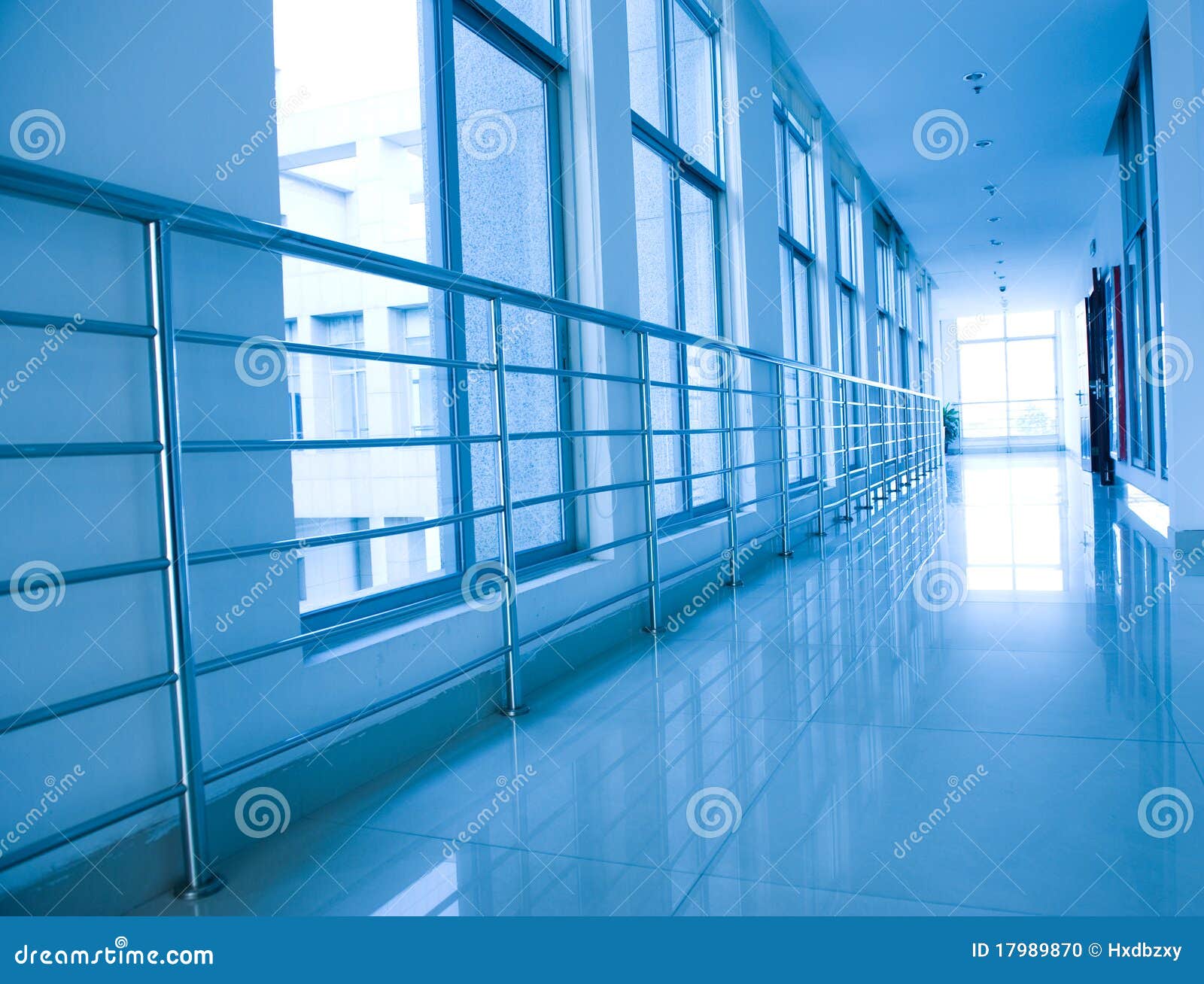 Hospital hallway stock photo. Image of medical, exit - 17989870