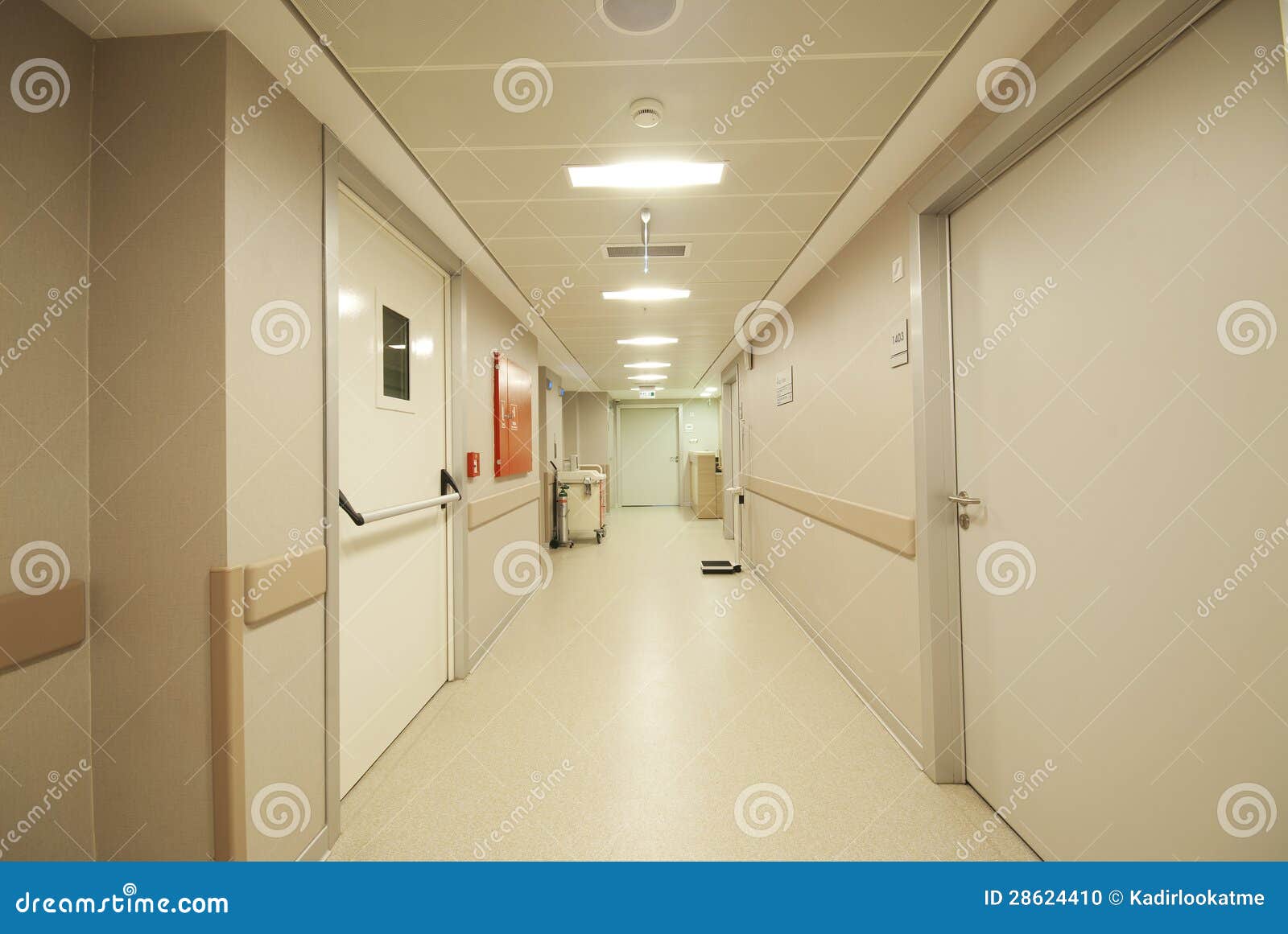 Hospital hallway stock photo. Image of operating, interior - 28624410