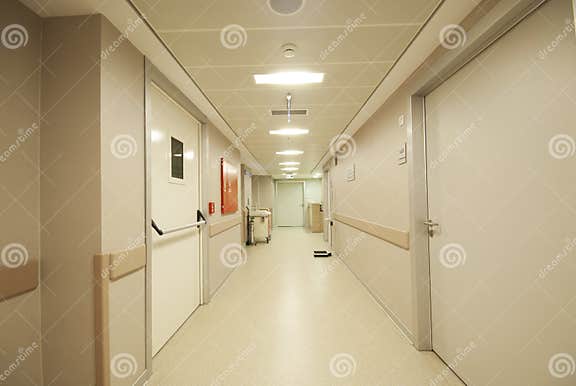 Hospital hallway stock photo. Image of operating, interior - 28624410